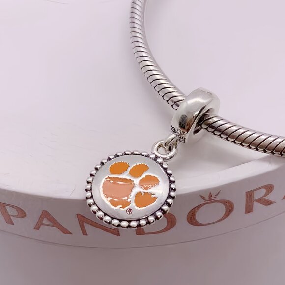 Pandora | Jewelry | Pandora Orange Bear Paw Charm | Poshmark